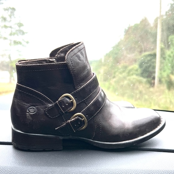 Born | Shoes | Born Pirlo Genuine Leather Ankle Booties Boots Side Zip ...